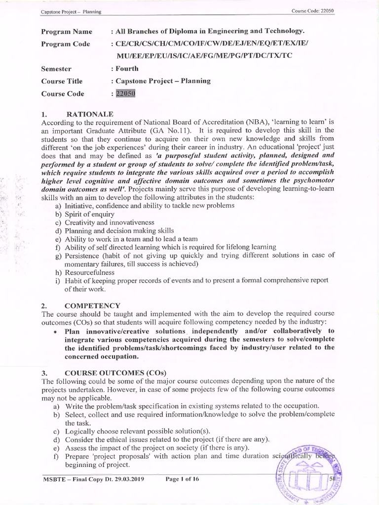 Capstone Project - Planning | PDF