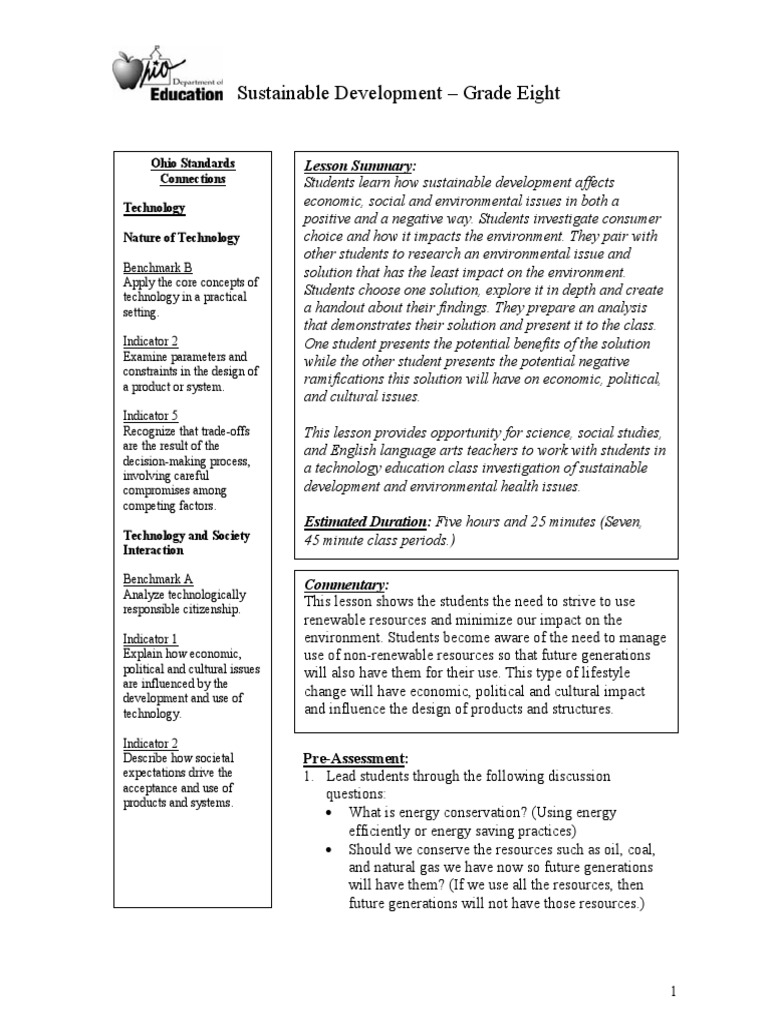 Sustainable-Development-lessons-grade-8-CTE LP S01 BB L08 I02 02 | PDF ...