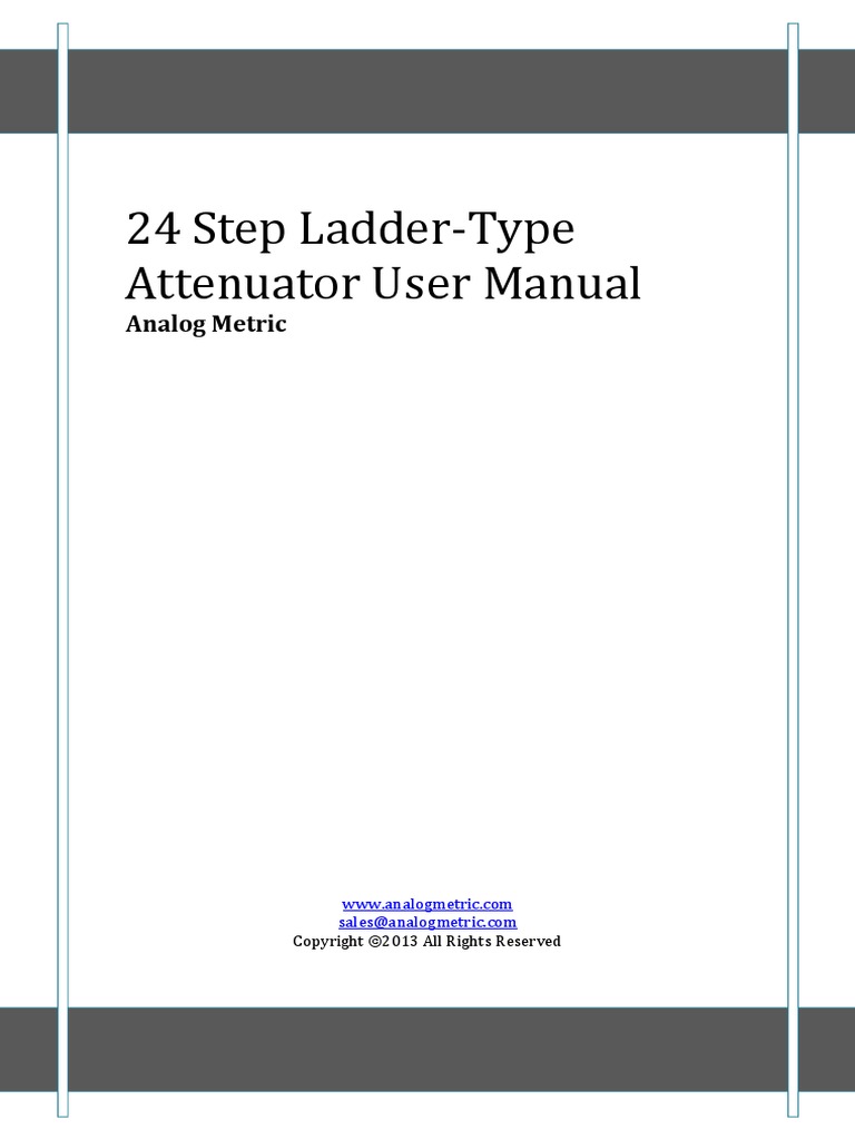 24 Step Ladder-Type Attenuator User Manual: Analog Metric | PDF ...