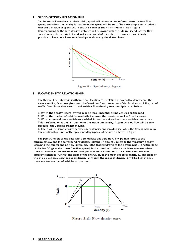 Speed Density Flow | PDF | Physics | Teaching Mathematics