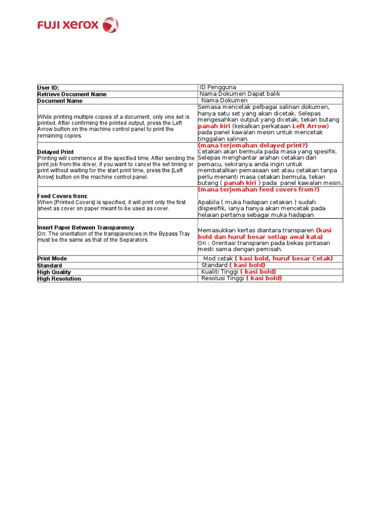 Printing Instructions Guide | PDF