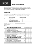 Training Session Evaluation Form | PDF | Educational Technology | Pedagogy