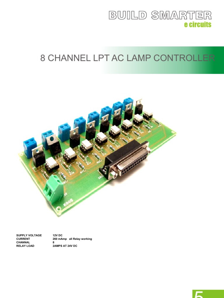 8-Channel Relay Module Circuit Details | PDF | Electricity | Electrical ...