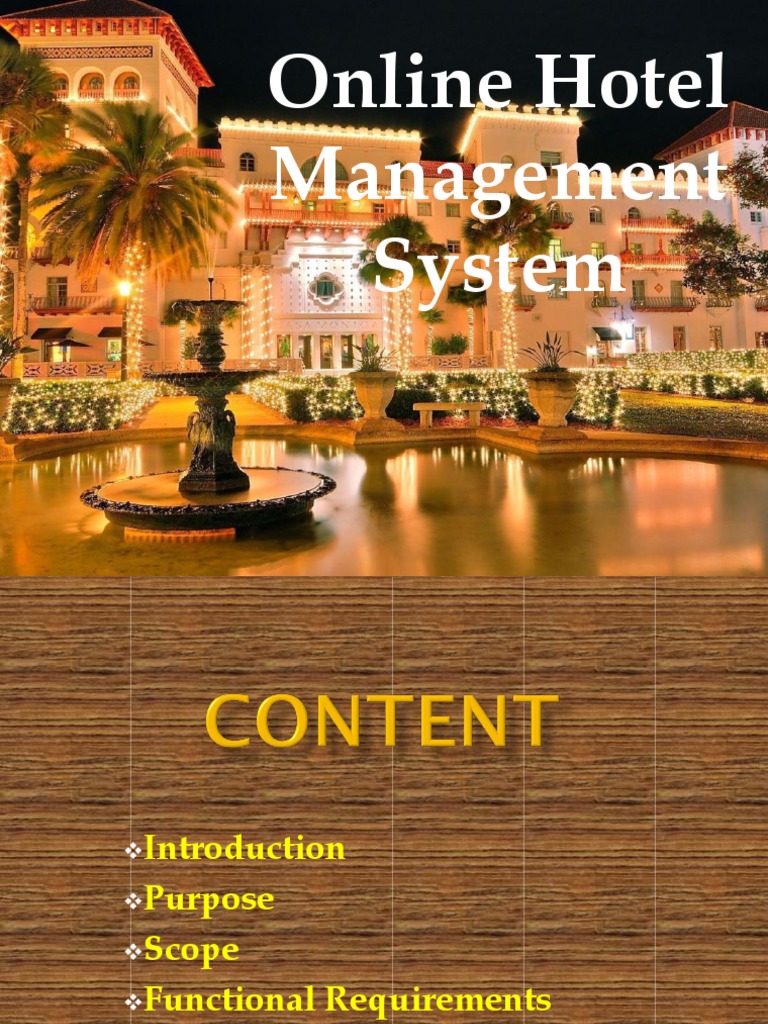 Online Hotel Management System | PDF | Hotel | Internet Information ...