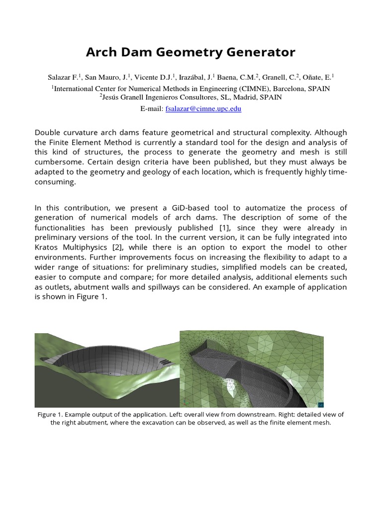 Arch Dam Geometry Generator | PDF | Technology & Engineering