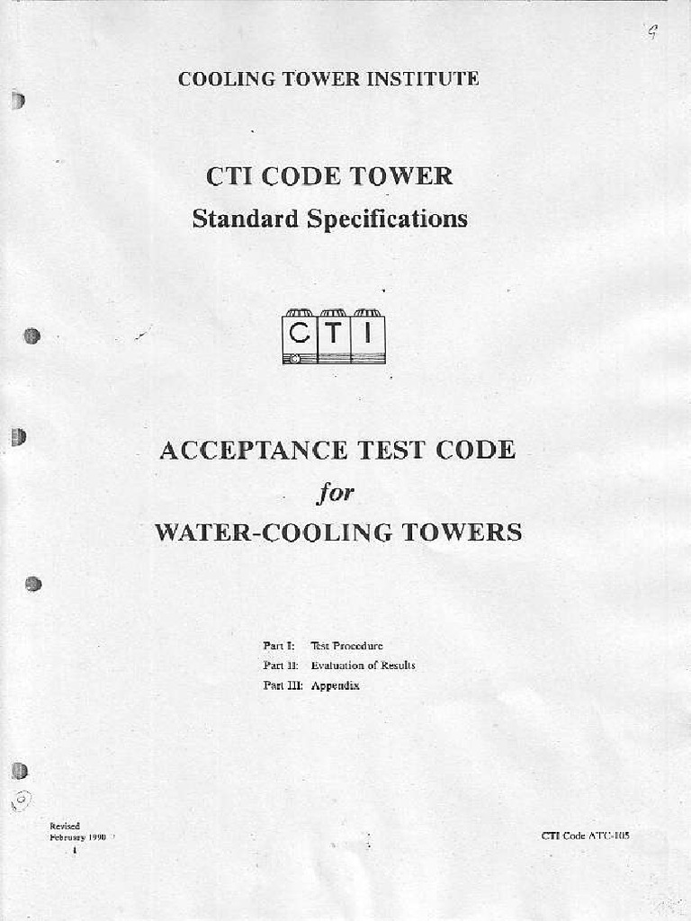 Cti Code Tover Standard Specifi Cations | PDF