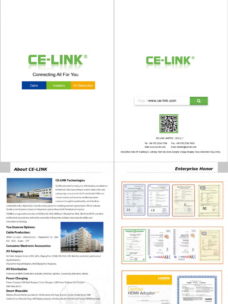 CE LINK Catalogue | PDF