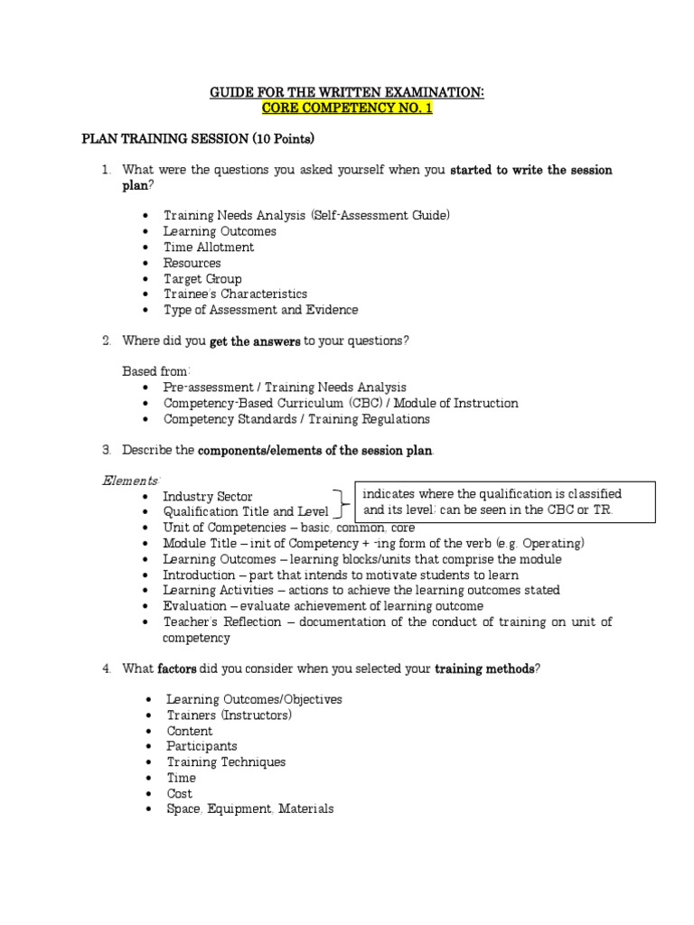 COC Exam Preparation and Assessment Guide | PDF | Educational ...