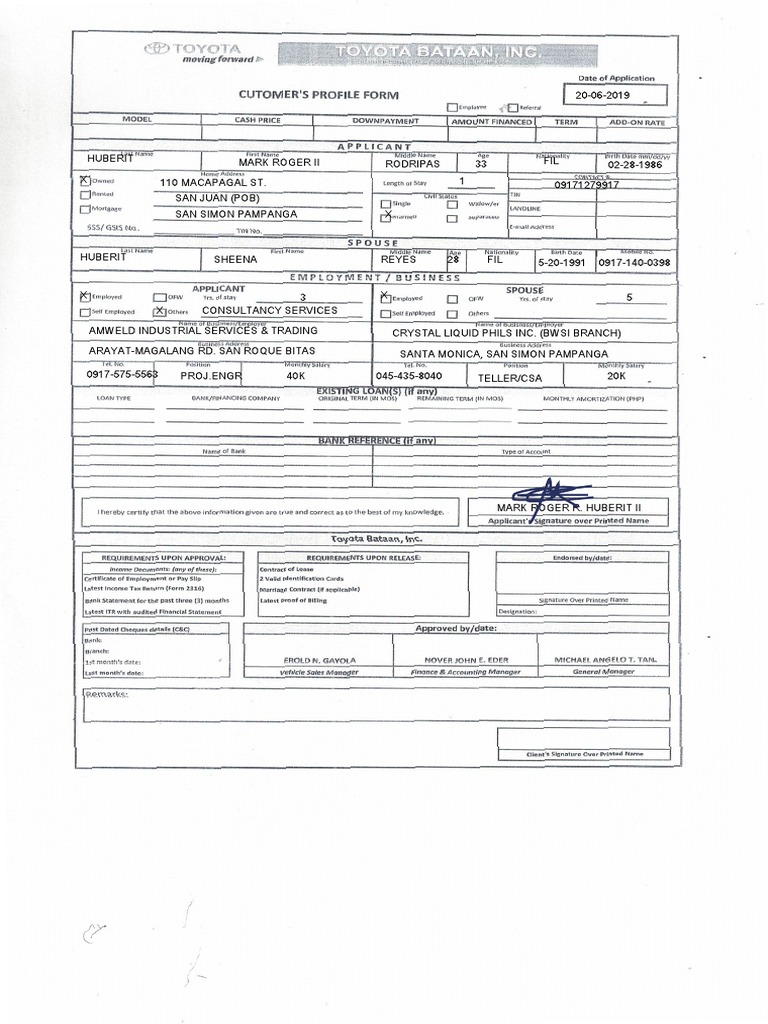 App Form Pdf Money Economies