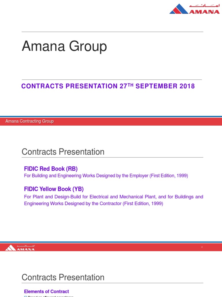 Contracts Presentation 270918 Rev.01 | PDF | General Contractor ...