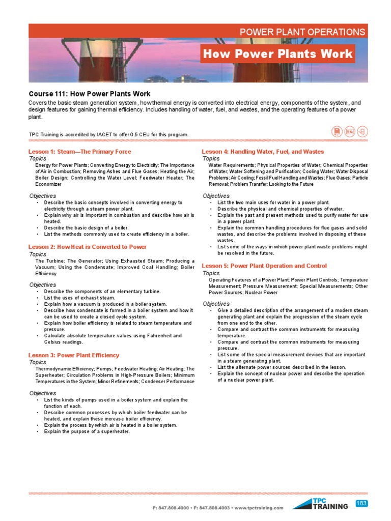 Understanding Power Plant Operations | PDF | Boiler | Steam