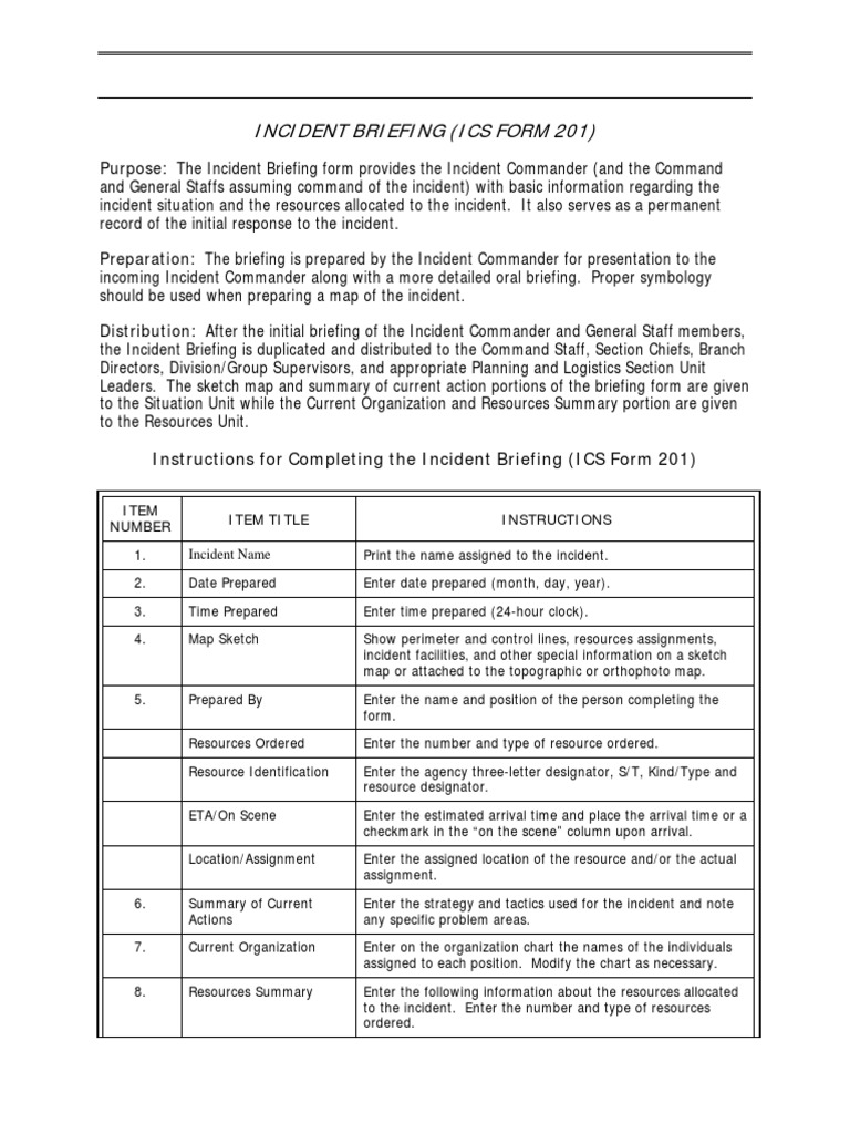 Incident Command System Ics Forms | PDF | Incident Command System ...