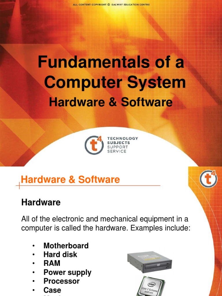 Fundamentals of A Computer System: Hardware & Software | Download Free ...