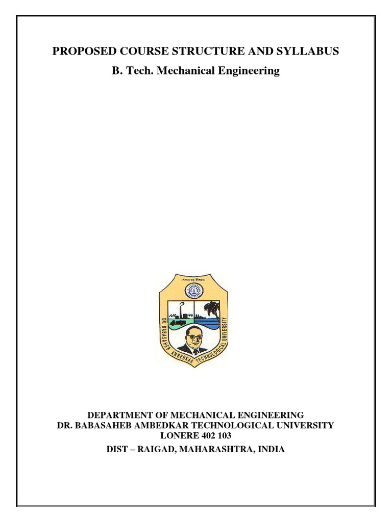 BTech Mechanical Engineering Syllabus | PDF | Inductance | Capacitor