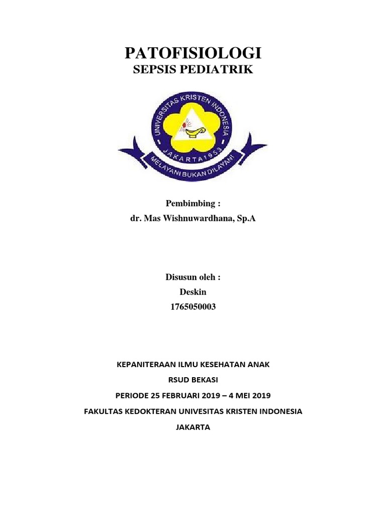 Patofisiologi Sepsis pada Anak | PDF