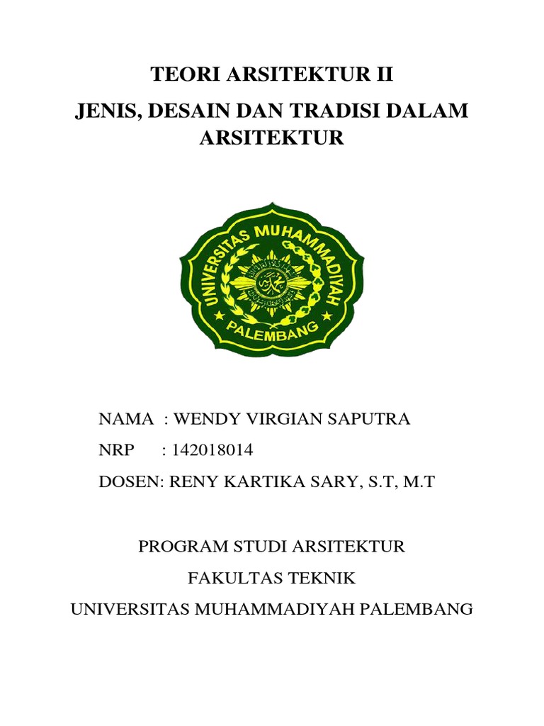 Jenis Desain Arsitektur Pdf