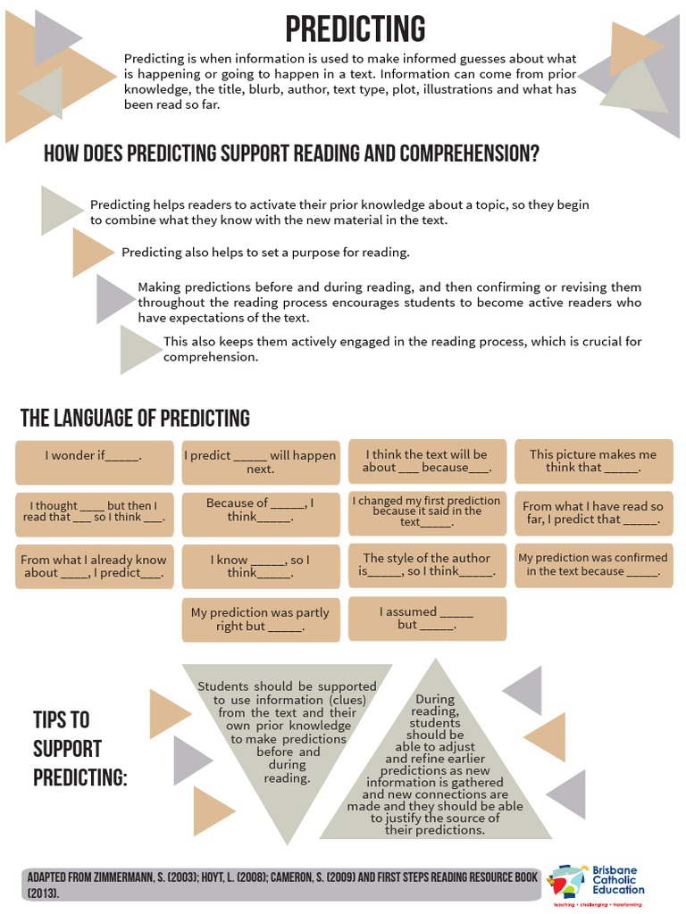 Predicting - Literacy | PDF | Reading Comprehension | Epistemology
