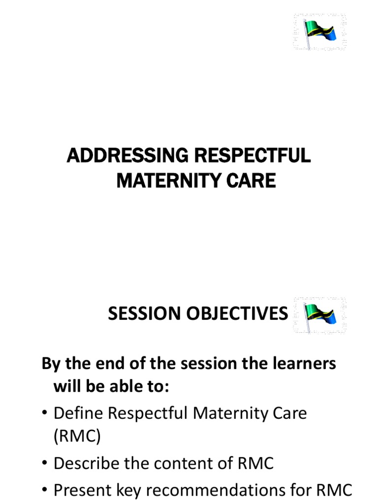 Up Dated Respectiful Maternity Care (RMC) | PDF | Midwifery | Health Care