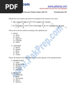 University of Lahore UOL Entry Test Sample Paper | PDF | Common Cold ...