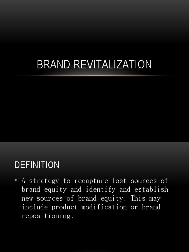 Brand Revitalization | PDF
