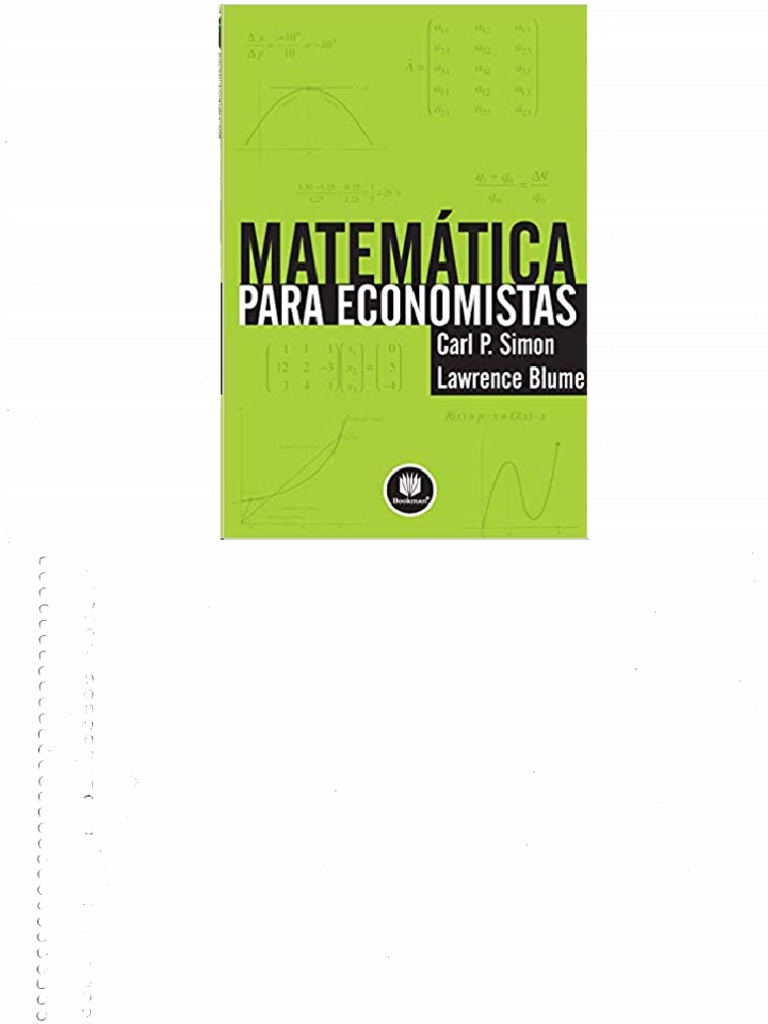 Matematica para Economistas - Carl P. Simon | PDF