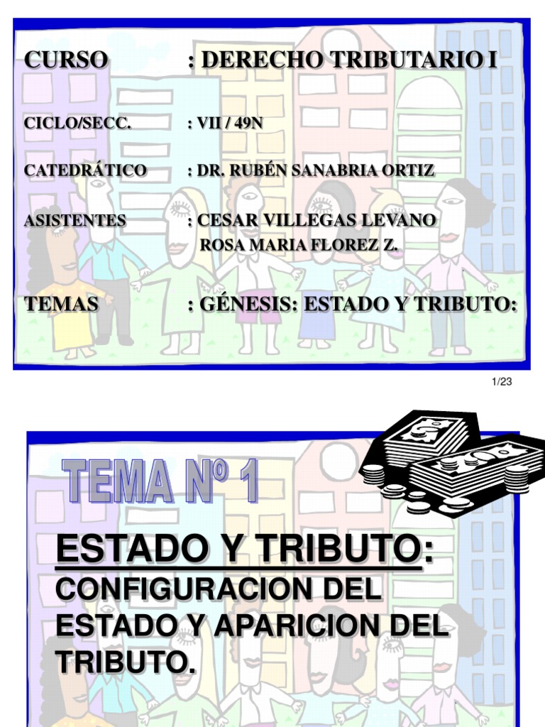 Clase de Historia Del Tributo | PDF | Estado (política) | Instituciones sociales