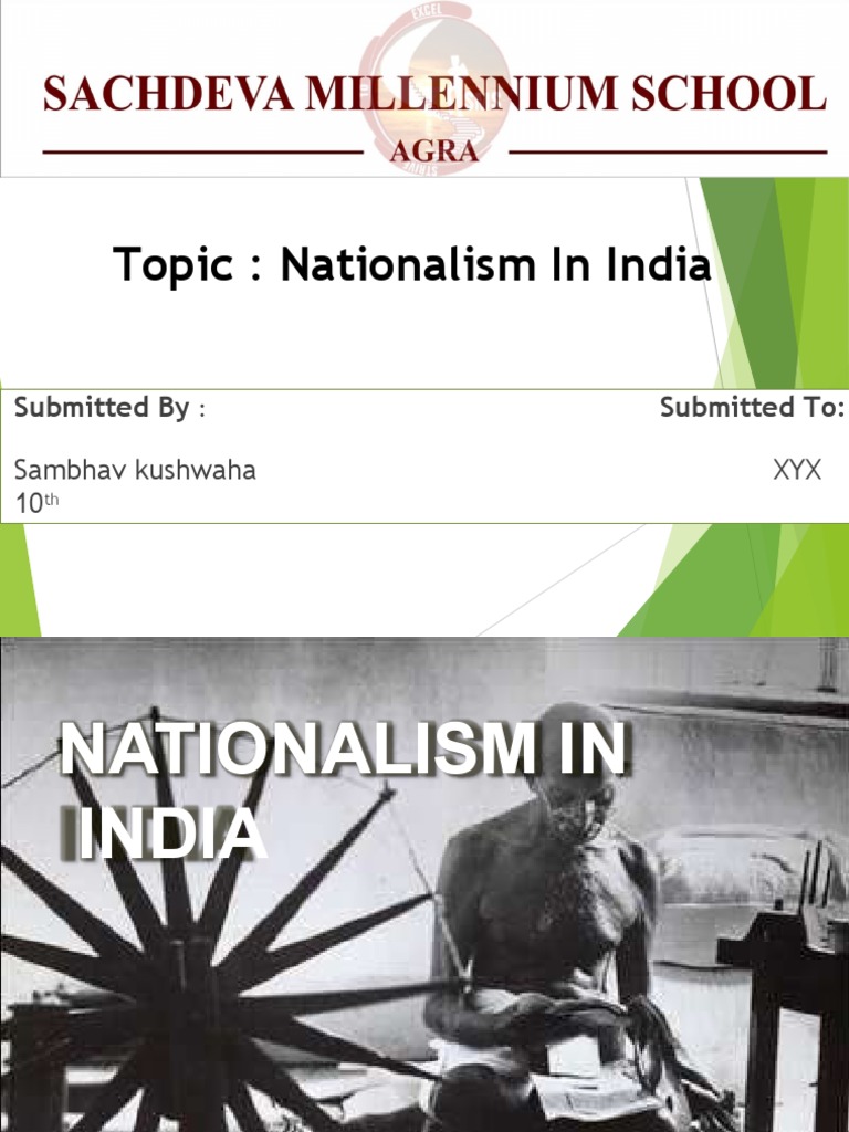 Nationalism in India | PDF | Mahatma Gandhi | Indian Nationalism