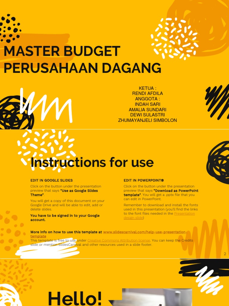 MASTER BUDGET PERUSAHAAN DAGANG (Penganggaran Perusahaan) KELOMPOK ...