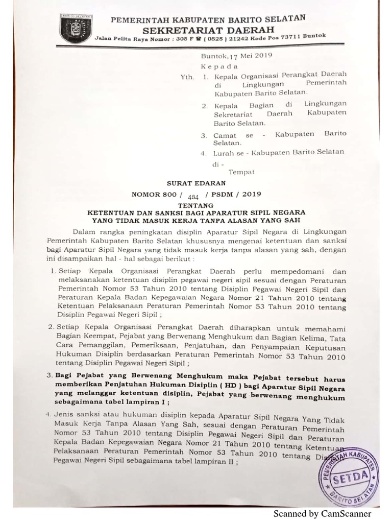 Surat Edaran 1 | PDF