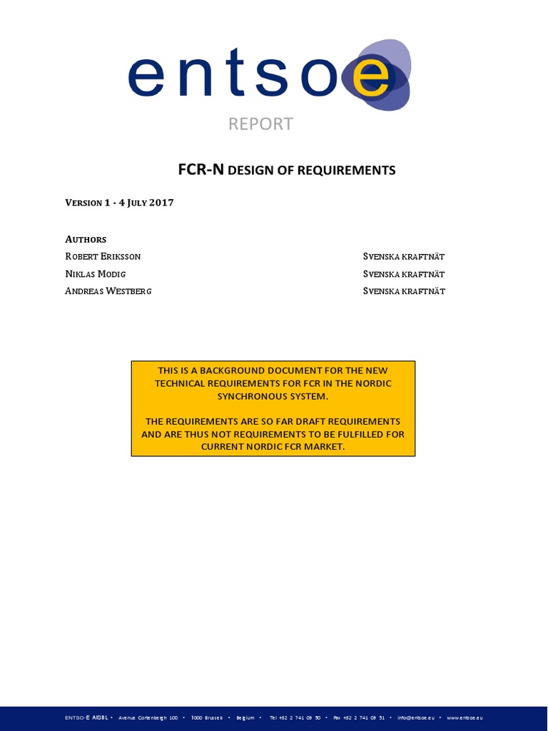 FCR-N Design of Requirements | PDF | Control Theory | Systems Theory