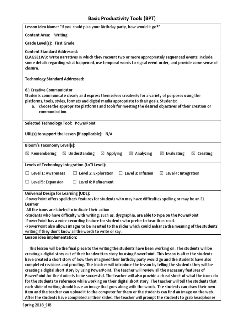 Basic Productivity Tools Lesson | Download Free PDF | Microsoft Power Point | Narrative