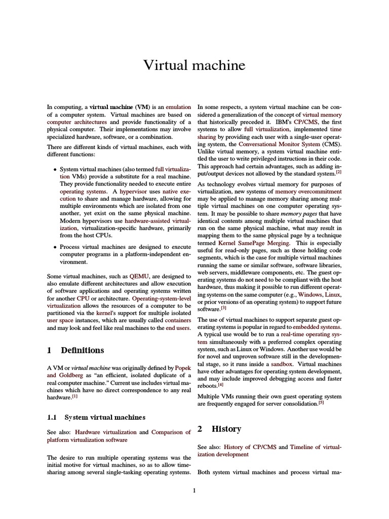 Virtual Machine | PDF | Virtual Machine | Digital Technology