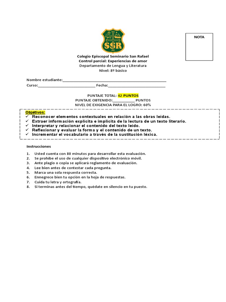 Parcial Amor | PDF | Universo | Amor