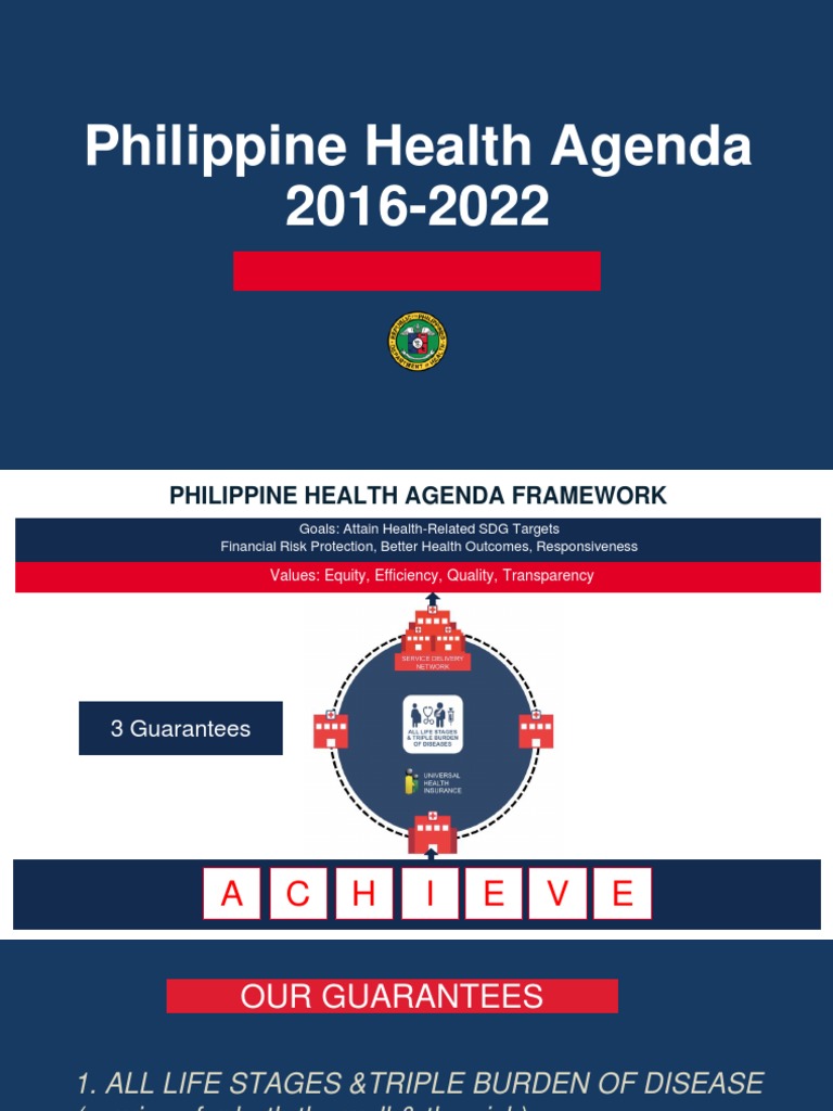 Philippine Health Agenda | PDF | Public Health | Health Economics