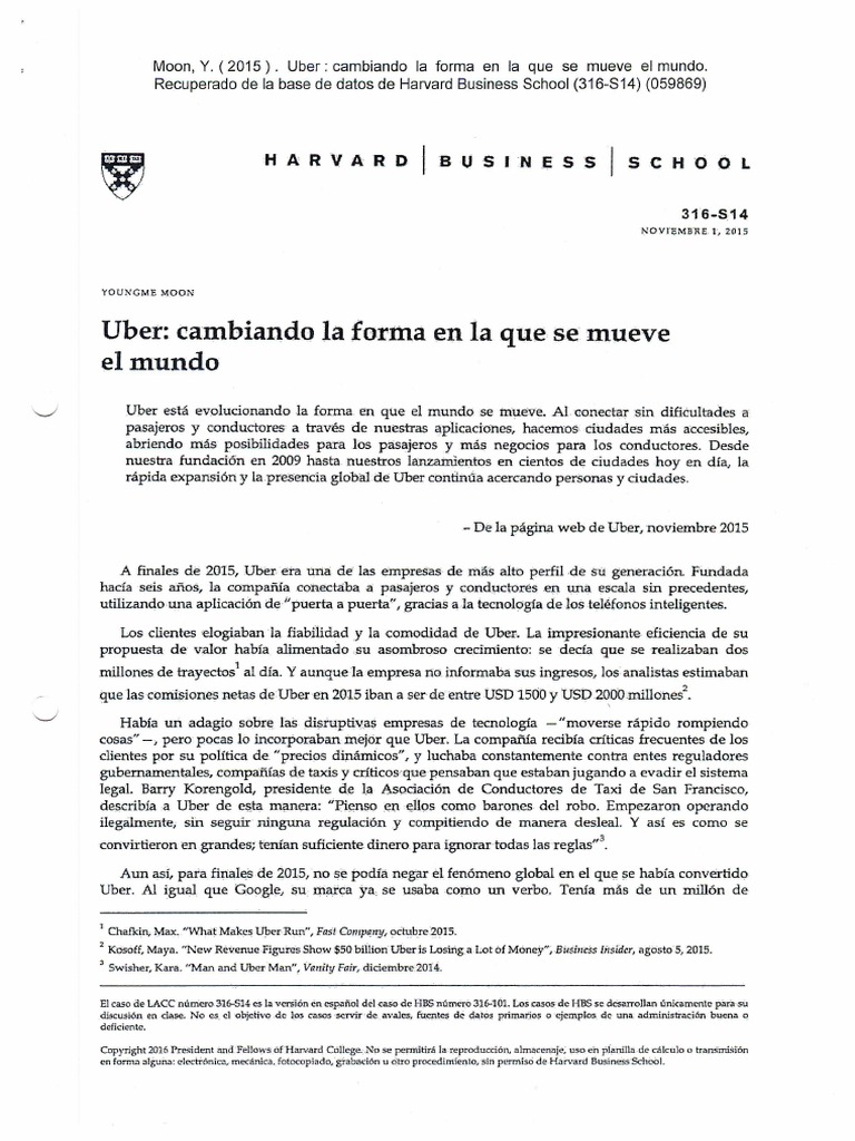 Caso Uber | PDF