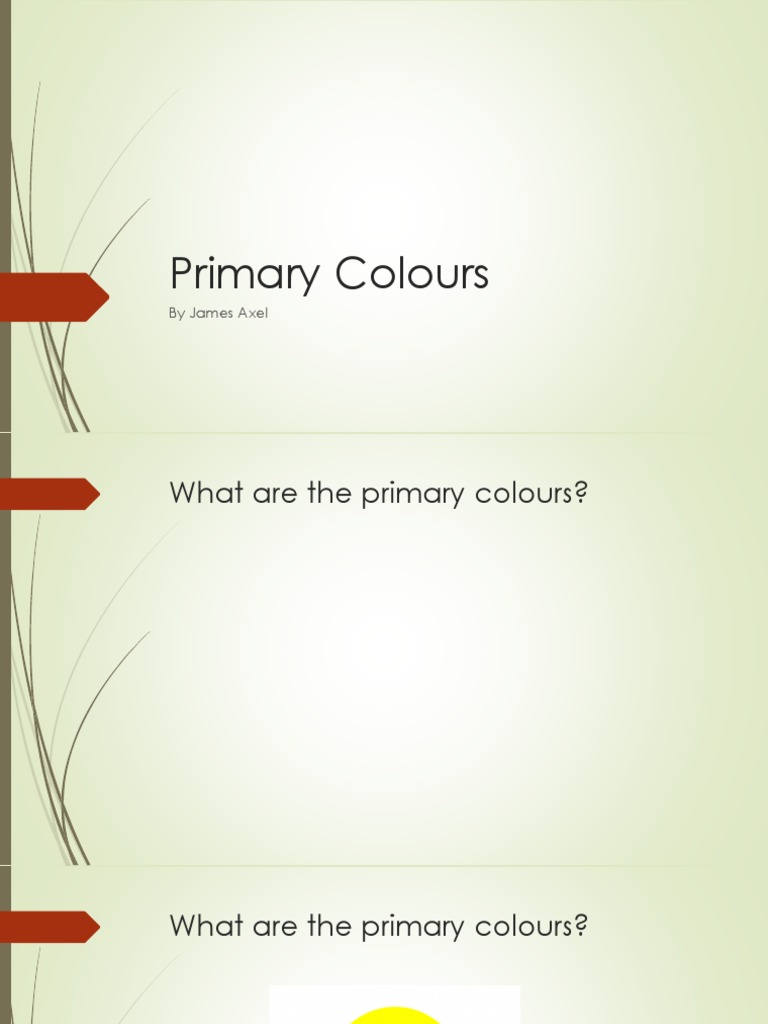 Primary Colours: by James Axel | PDF