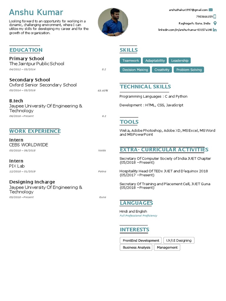Anshu's Resume | PDF | Software | Software Development
