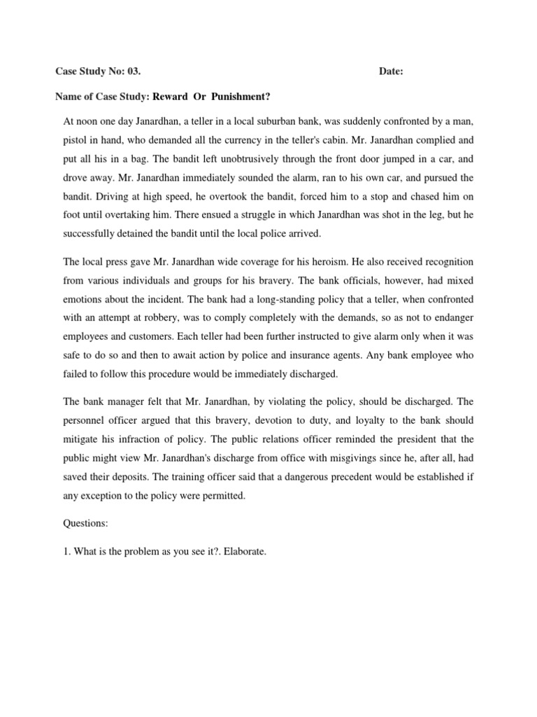 Case Study 03 | PDF | Justice | Crime & Violence