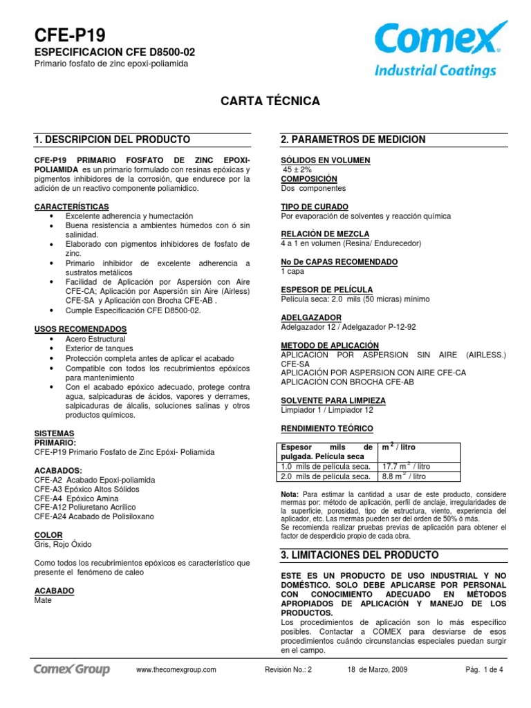 Cfe P-19 | PDF | Epoxy | Pintar