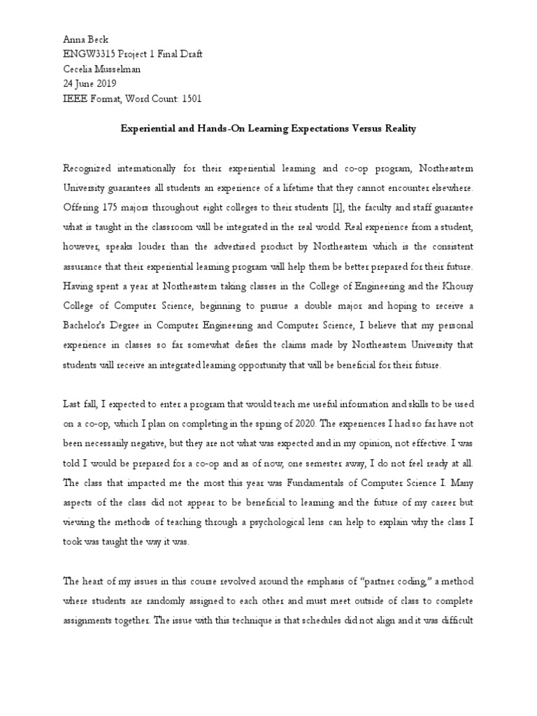 p1 Final Draft | Download Free PDF | Constructivism (Philosophy Of ...