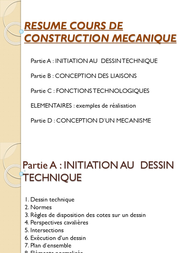 Cours de Construction Mécanique PDF | PDF