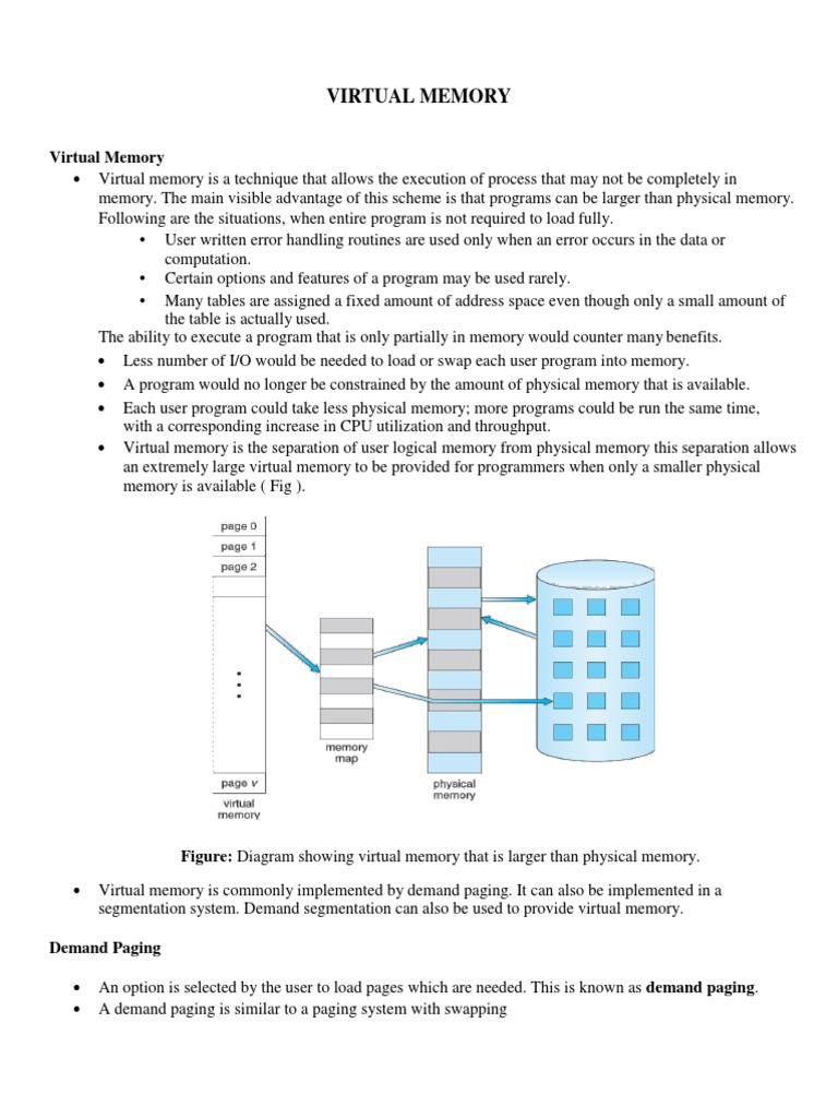 Virtual Memory | PDF | Computer Data Storage | Computer Memory