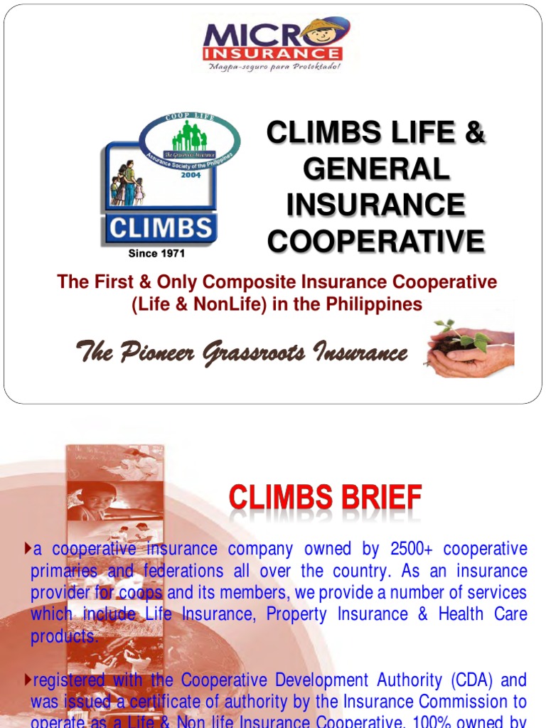 Mr. Fermin Gonzales CLIMBS Life Gen. Insurance Coop | PDF | Cooperative ...