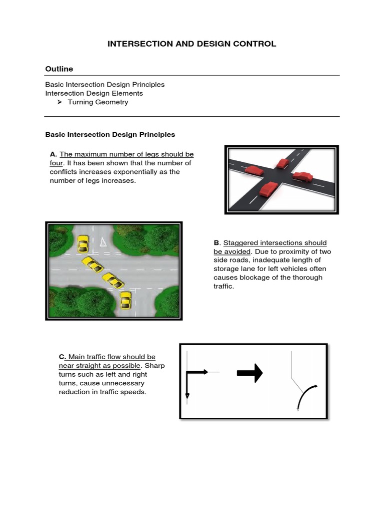 Basic Intersection Design Principles