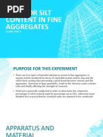 Silt Content Test for Fine Aggregates | PDF | Concrete | Building ...