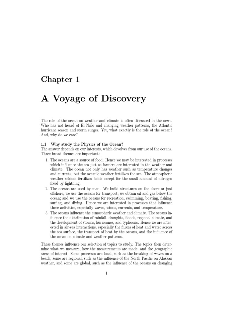 Understanding the Physical Oceanography: An Introduction to the Role of ...