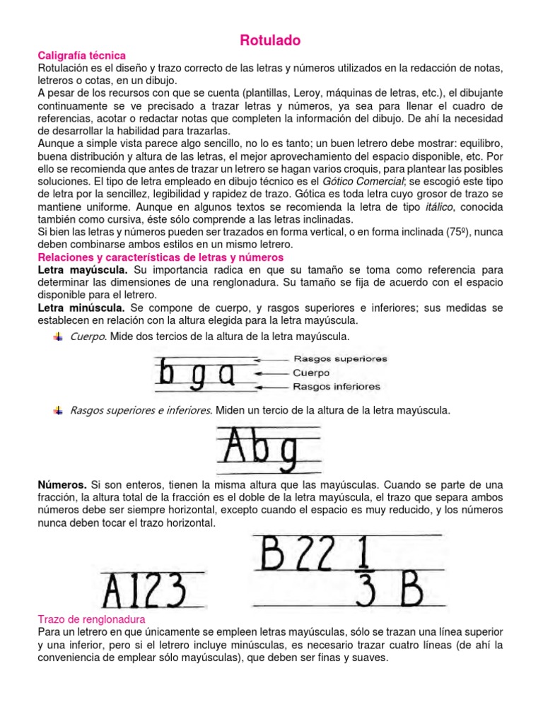 Rotulado en Dibujo Técnico | Dibujo técnico | Dibujo