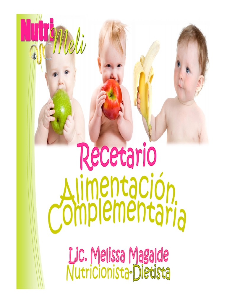 Recetario Nutrimeli Alimentacion Complementaria-1.pdf | Batata | Alimentos