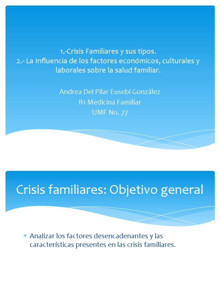Crisis Familiares | PDF | Familia | Sociedad