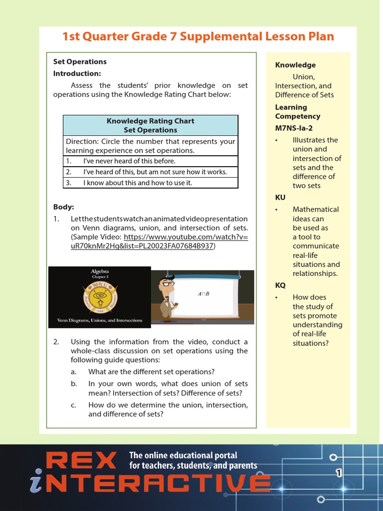 Supplemental Math High School Grade 7 Q1 | PDF | Real Number | Numbers
